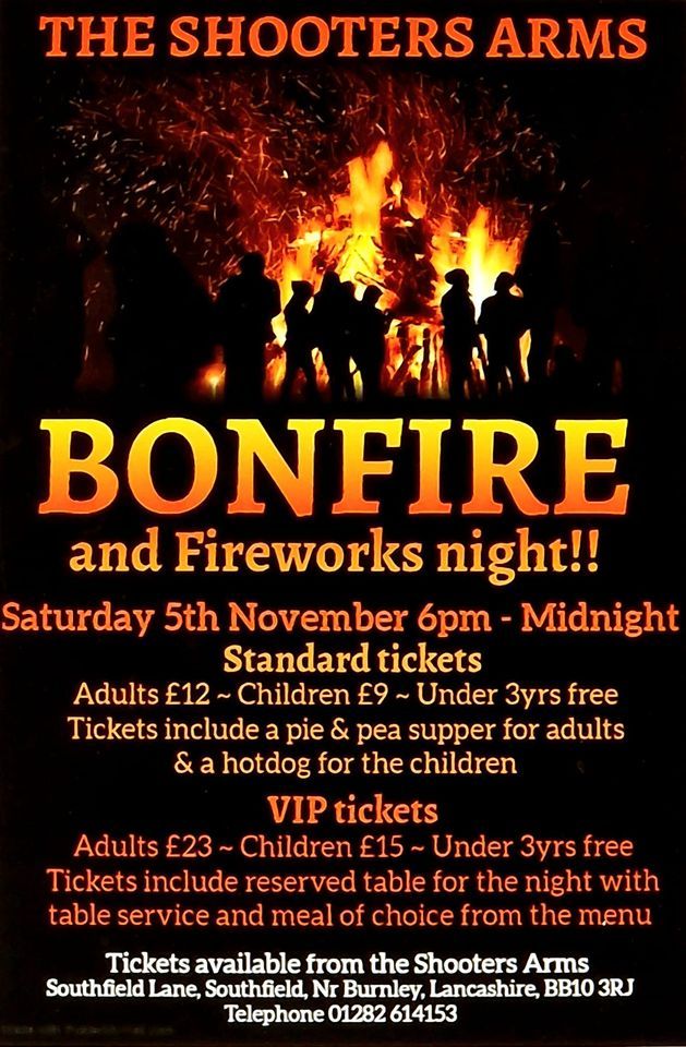 Shooters Arms Bonfire Night | Shooters Arms, Burnley, EN | November 5, 2022