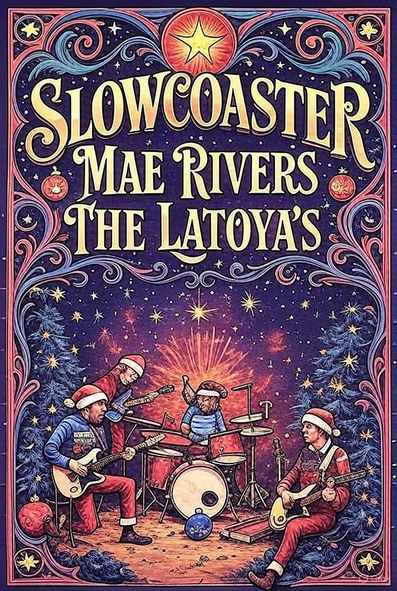 SLOWCOASTER, Mae Rivers and the Latoyas Live at The Red Farm at The Red ...