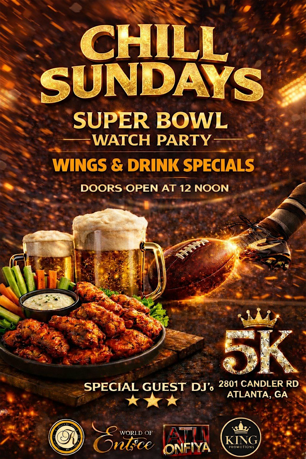 5K Restaurant and Bar Super Bowl Watch Party 26 at 5K Restaurant and ...