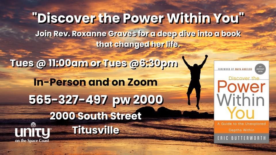 Book Study: “Discover the Power Within” at Unity on the Space Coast, Titusville on 1st November ...