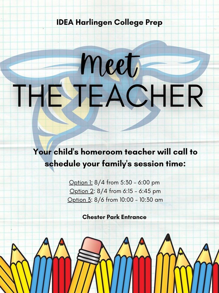 Meet The Teacher - 6th-8th Grades at IDEA Harlingen on 4th August, 2022