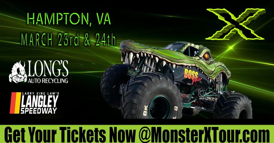 Monster X Tour - Hampton, VA at Larry King Law's Langley Speedway ...