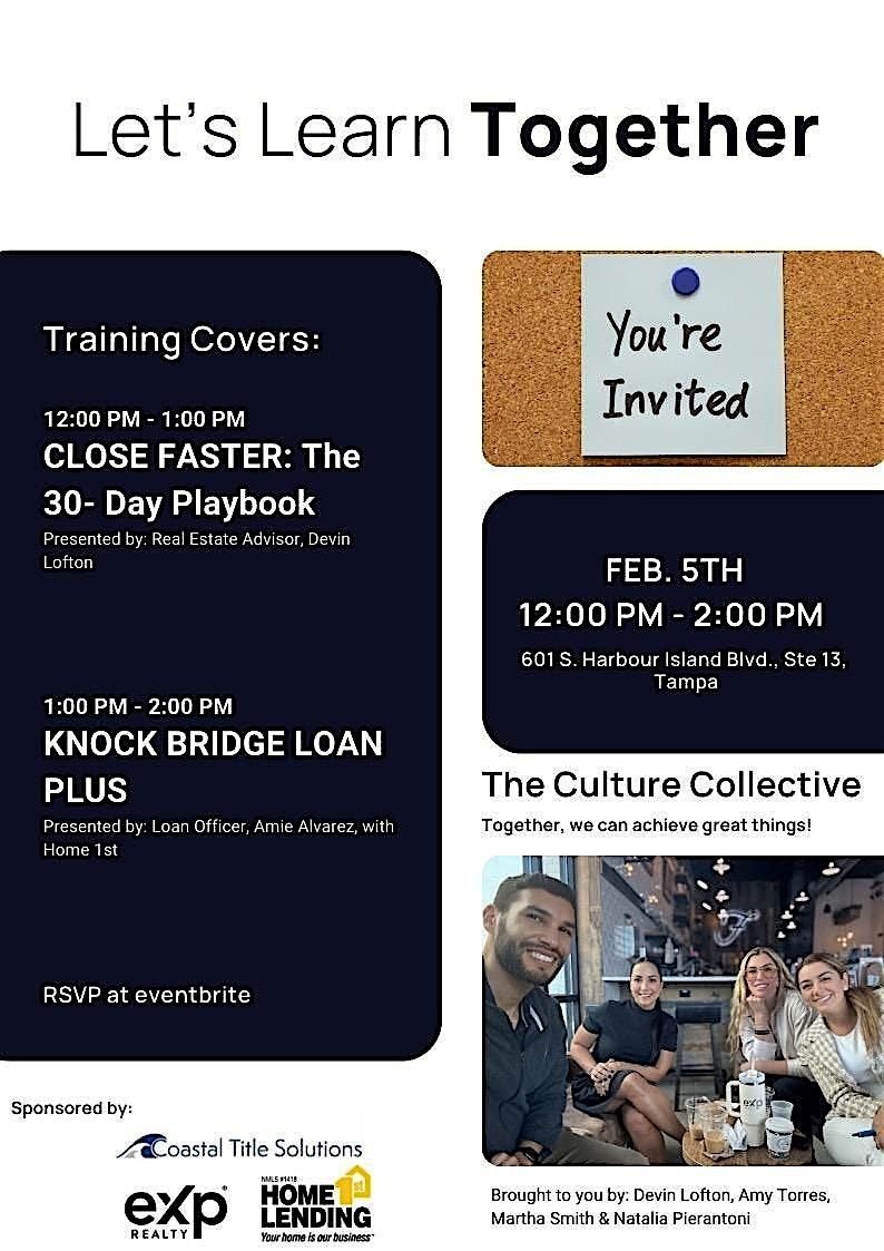 Learn to Close Deals Fast Workshop With the 30 Day Playbook at 601 S ...