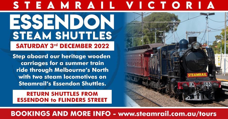 Essendon Suburban Shuttles - Saturday 3 December 2022 | Essendon ...
