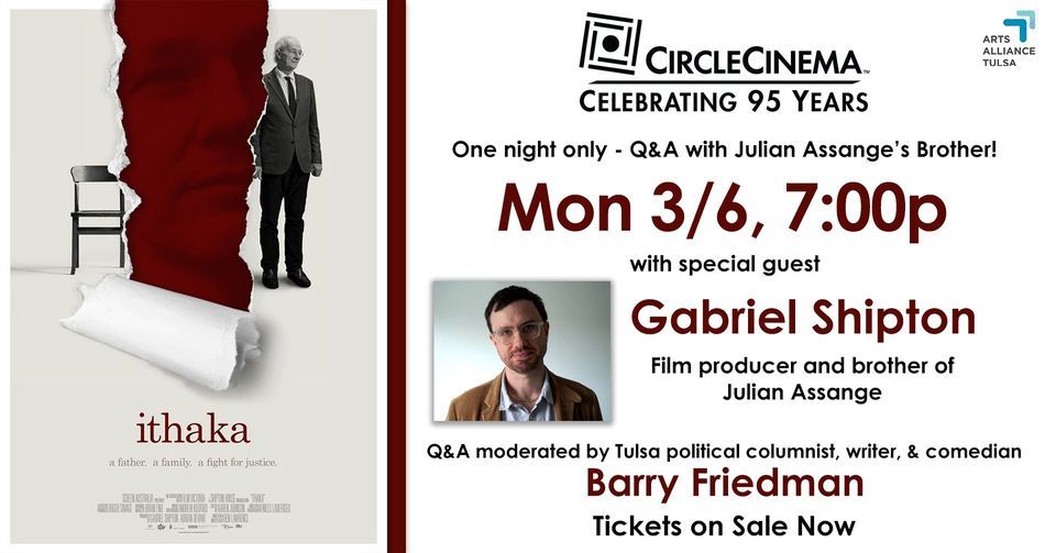 Ithaka - Q&A with Julian Assanges brother Gabriel Shipton at Circle ...