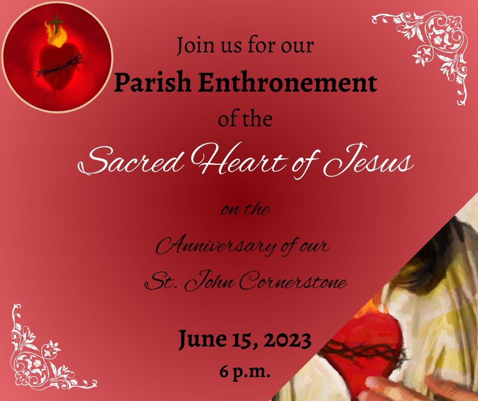 Parish Enthronement of the Sacred Heart of Jesus | St. John the ...