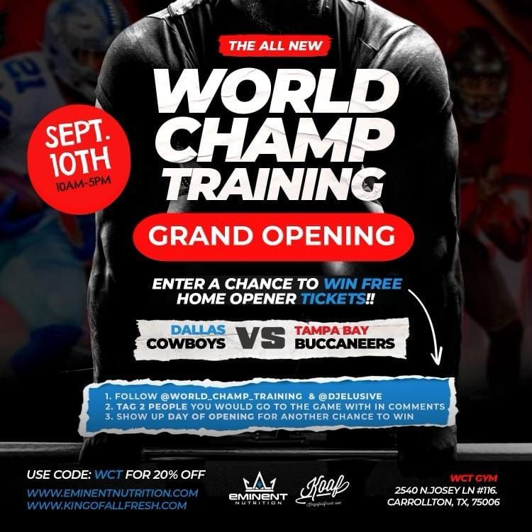 Champ Training Grand Opening | 2540 N Josey Ln, Carrollton, TX 75006 ...