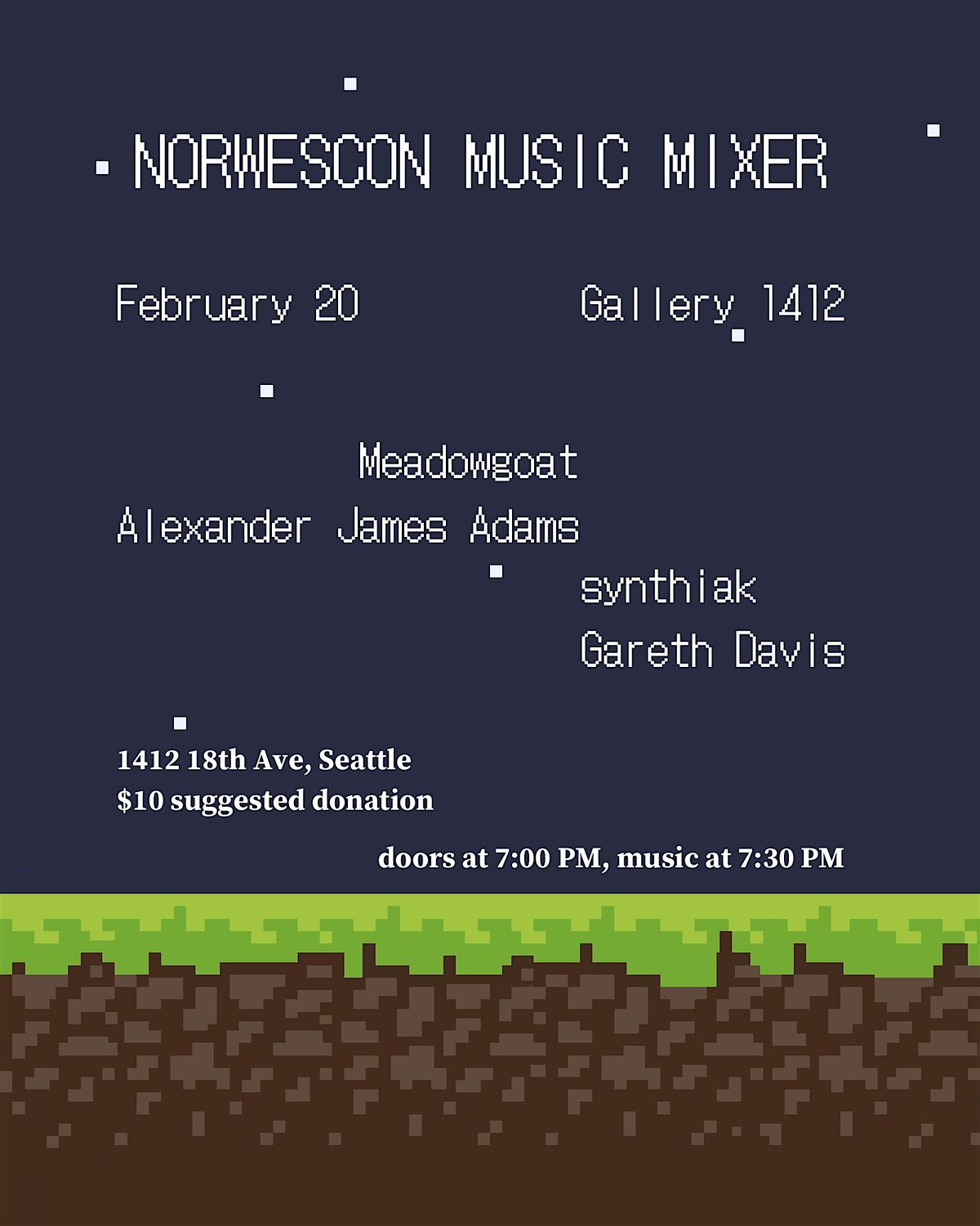 Meadowgoat / Alexander James Adams / synthiak / Gareth Davis at Gallery ...