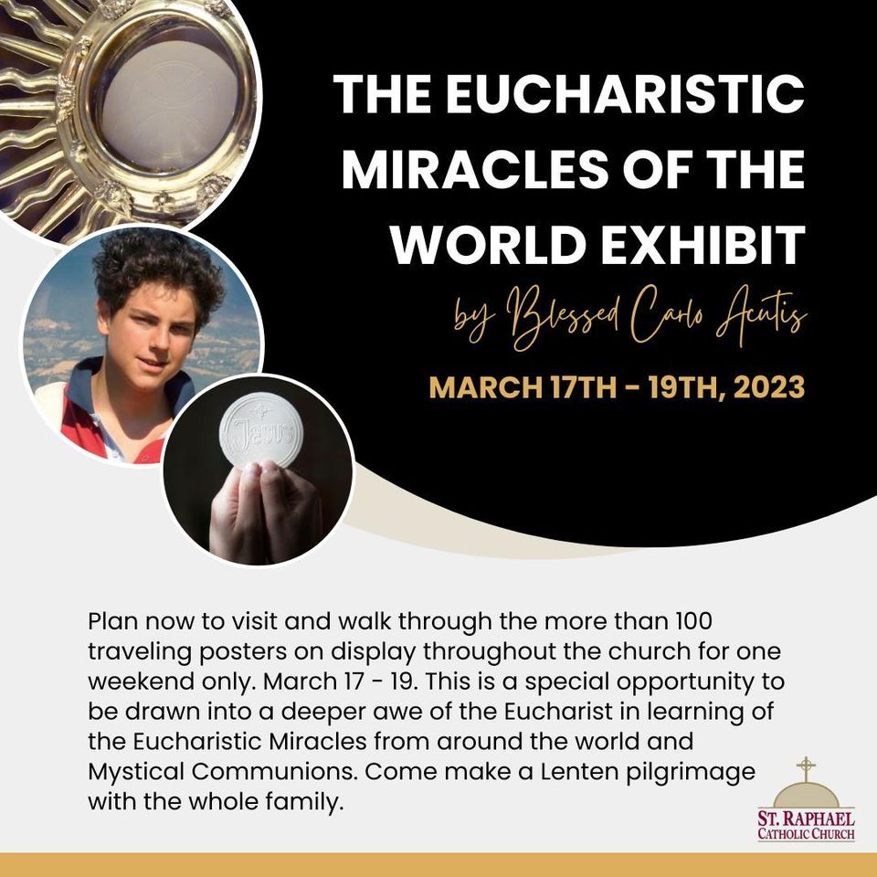 Eucharistic Miracles of the World Exhibit by Blessed Carlo Acutis at St ...