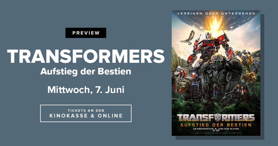 PREMIERE: Transformers: Aufstieg der Bestien | Cineplex Gotha | June 7 ...