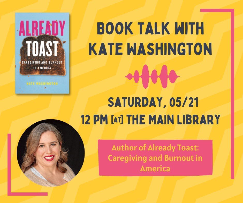 Author Event with Kate Washington | 300 Estudillo Ave, San Leandro, CA ...
