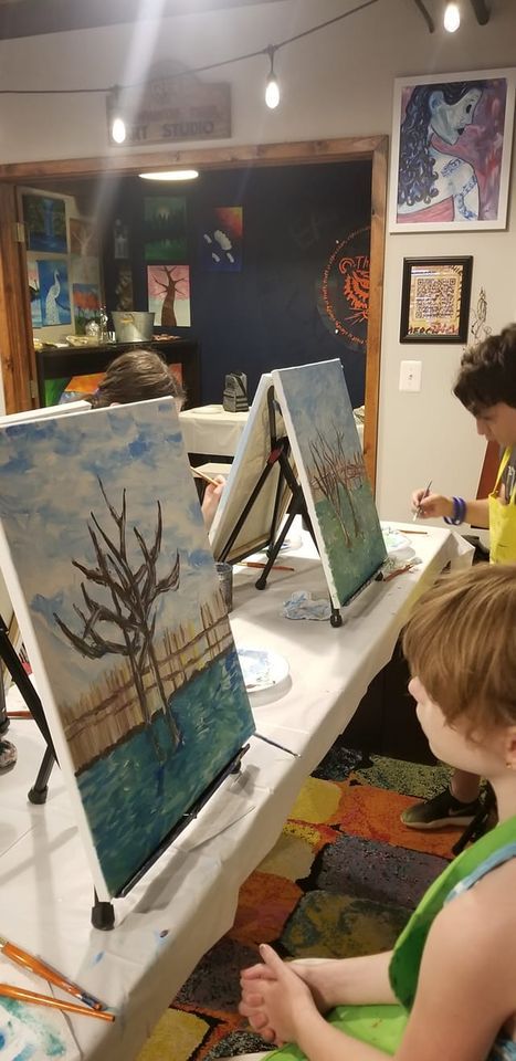 Creative Painting, Elementary 4th and 5th ( Van Gogh Theme) | The ...