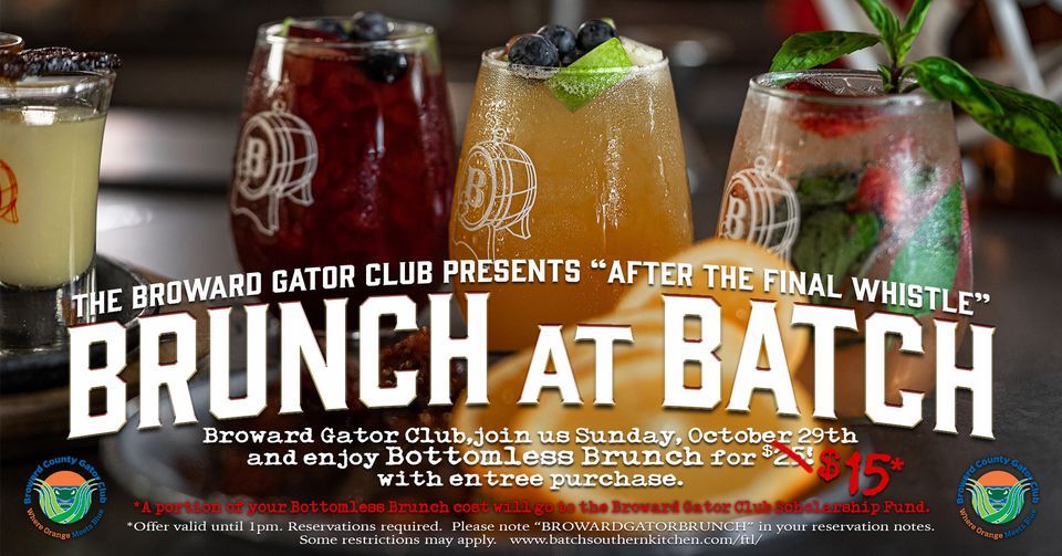 After the Final Whistle Brunch at Batch New Southern Kitchen: Fort Lauderdale on 3rd December, 2023