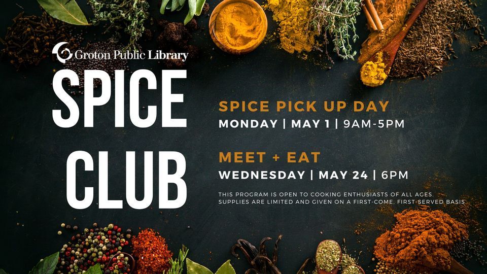 Spice Club at Groton Public Library on 24th May, 2023