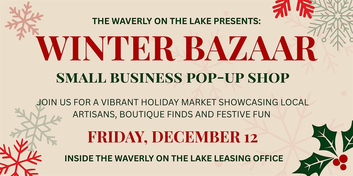 The Waverly Winter Bazaar: Belleville Pop-Up Shop at 49000 Denton Rd, Belleville on 12th ...