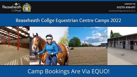 REASEHEATH COLLEGE EQUESTRIAN DAY CAMPS 2022 at Reaseheath Equestrian Centre, Nantwich on 13th ...