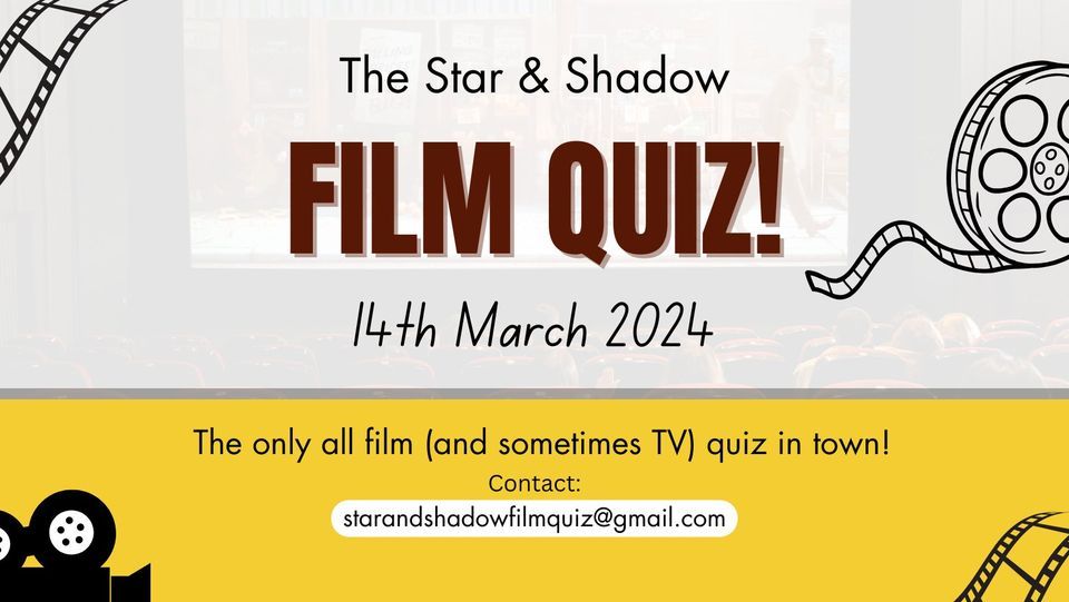 The Star & Shadows Film Quiz! at Star and Shadow Cinema, Newcastle Upon ...
