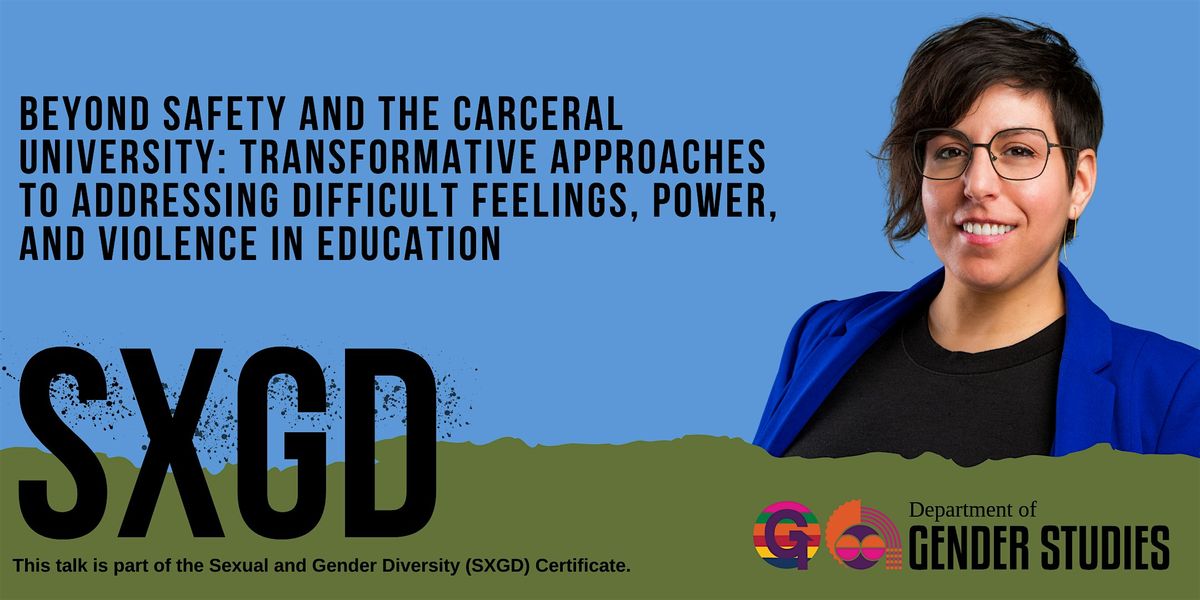 2026 SXGD Lecture: Dr. Natalie Kouri-Towe at Robert Sutherland Hall ...