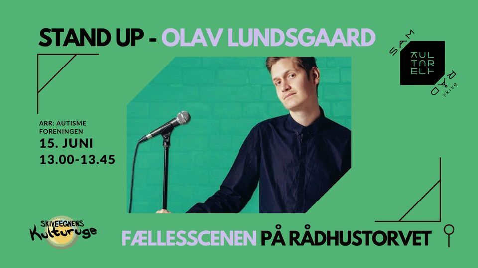 STAND UP - Olav Lundsgaard at Rådhustorvet, Skive on 15th June, 2022