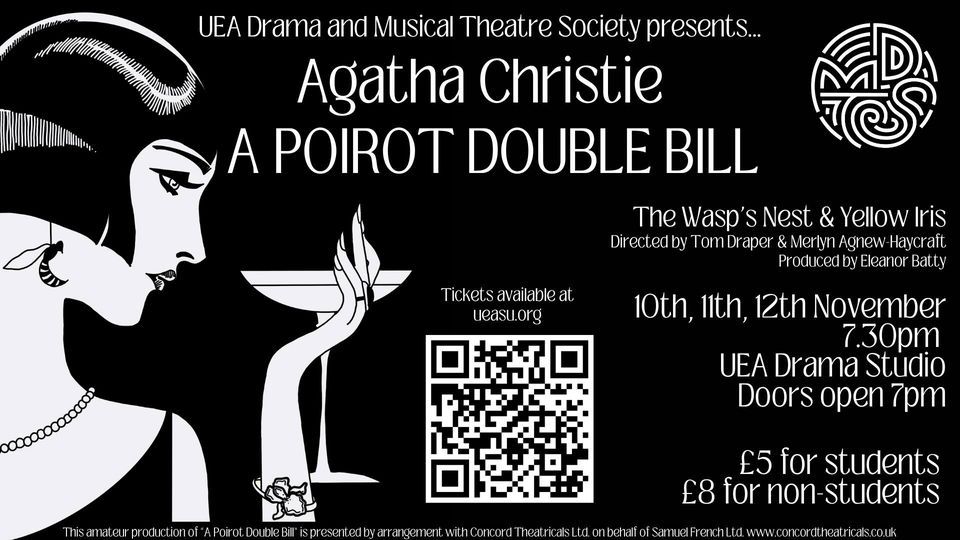 Agatha Christies A Poirot Double Bill at UEA Drama Studio, Norwich on ...