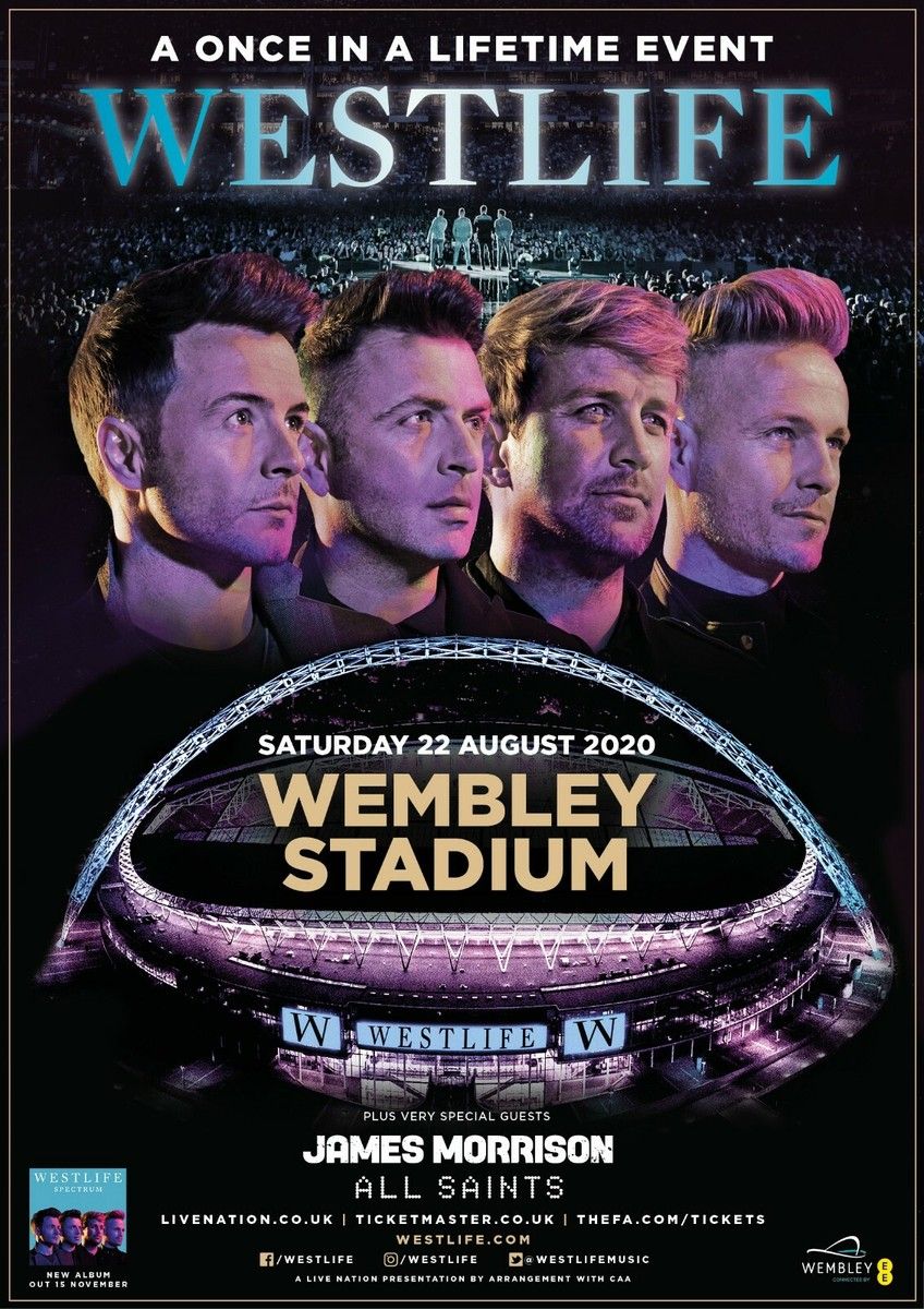 Westlife London Tickets at The O2 Arena, London on 9th October, 2026