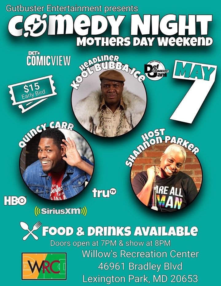 Comedy night with Kool Bubba Ice | Willows Recreation Center, Lexington ...