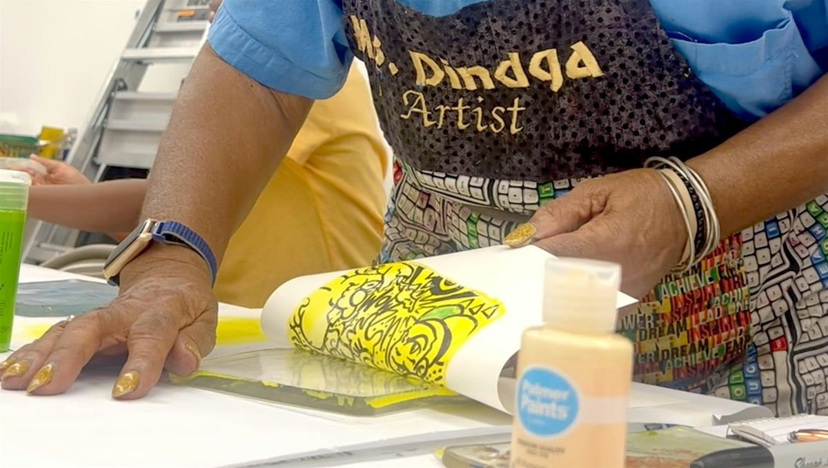 Gelli Printing on Fabric and Paper - CAC PRESS & PULL at Children's Art ...