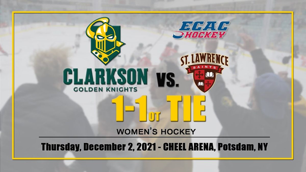 Clarkson Golden Knights at St. Lawrence Saints Mens Hockey at Appleton ...