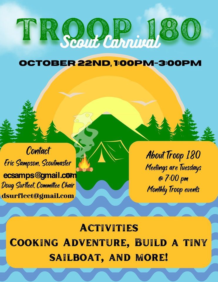 Troop 180 Scout Carnival at King of Glory Lutheran Church - Carmel ...