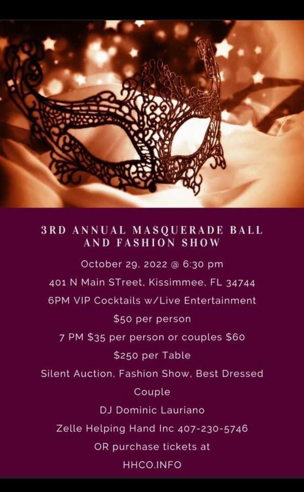 Masquerade Charity Ball | Salsa Heat Kissimmee Dance Studio | October ...