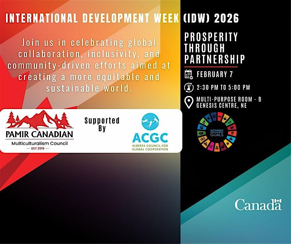 International Development Week (IDW) 2026 Celebration at The Genesis ...