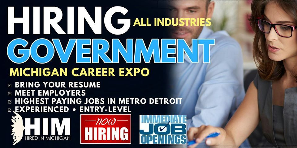 Michigan Government Job Fair 2024 at 26555 Telegraph Road,Southfield ...