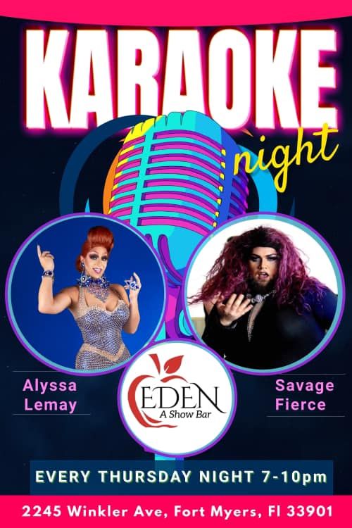 Drag Queen KARAOKE at Eden, A Show Bar, Fort Myers on 19th January, 2023