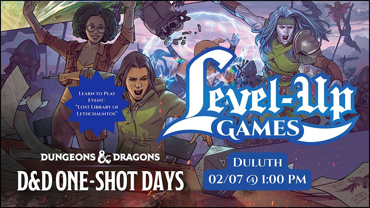 Dungeons & Dragons - "The Lost Library of Lethchauntos" - DULUTH at ...