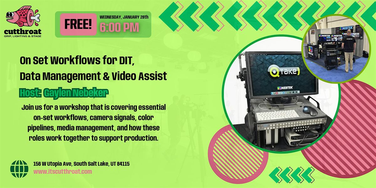 On Set Workflows for DIT, Data Management & Video Assist at Cutthroat ...