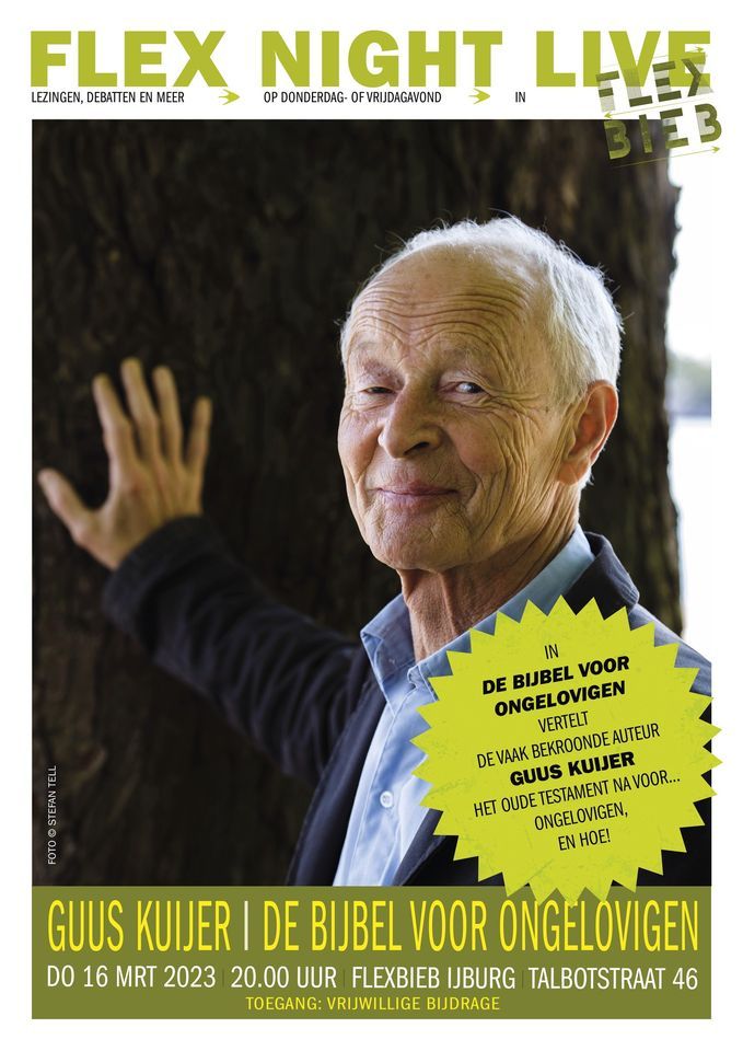 Guus Kuijer: De Bijbel voor ongelovigen at FlexBieb, Amsterdam on 16th ...