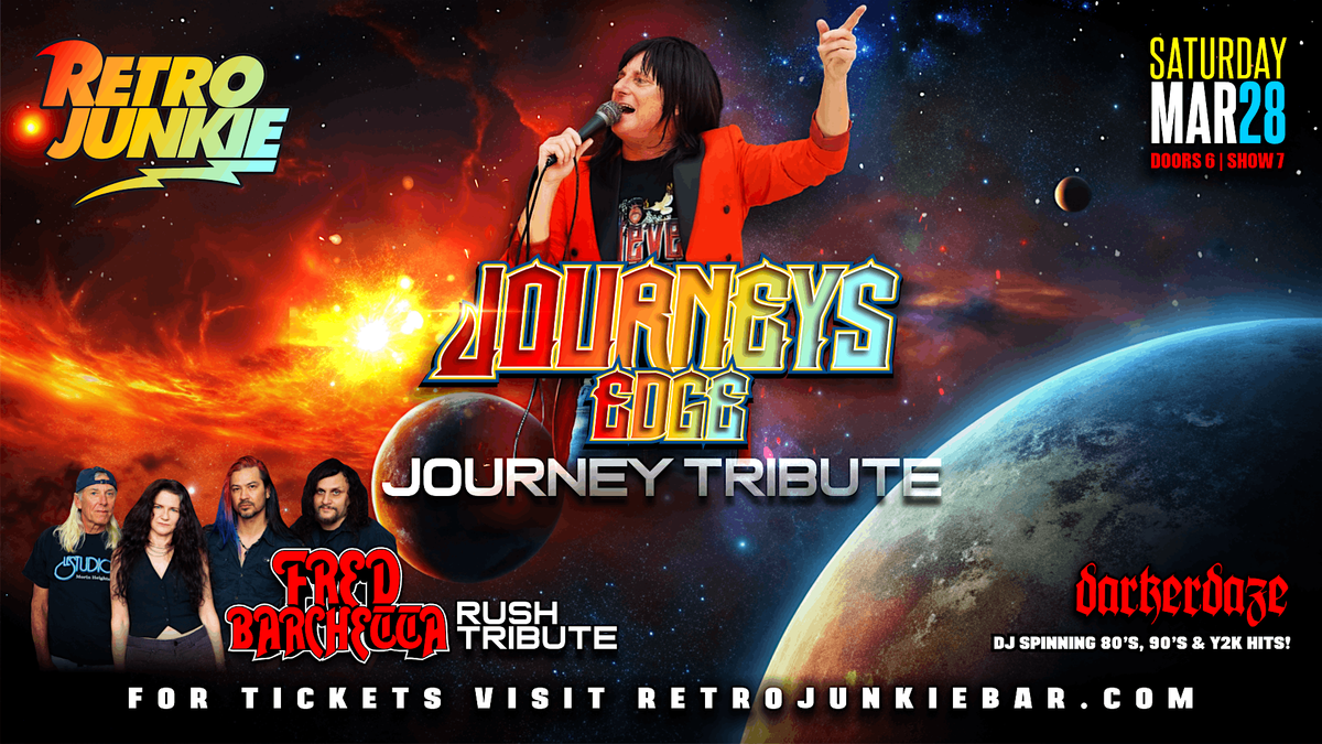 JOURNEYS EDGE (Journey Tribute) + FRED BARCHETTA (Rush Tribute)... LIVE ...