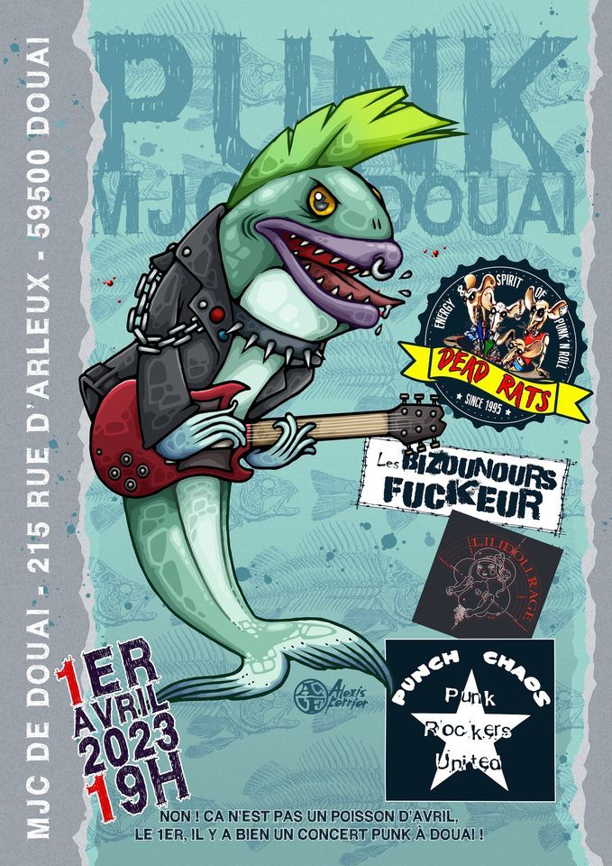 Non! ce nest pas un poisson davril !!! Cest un poisson PUNK !!!! | MJC de Douai | April 1, 2023