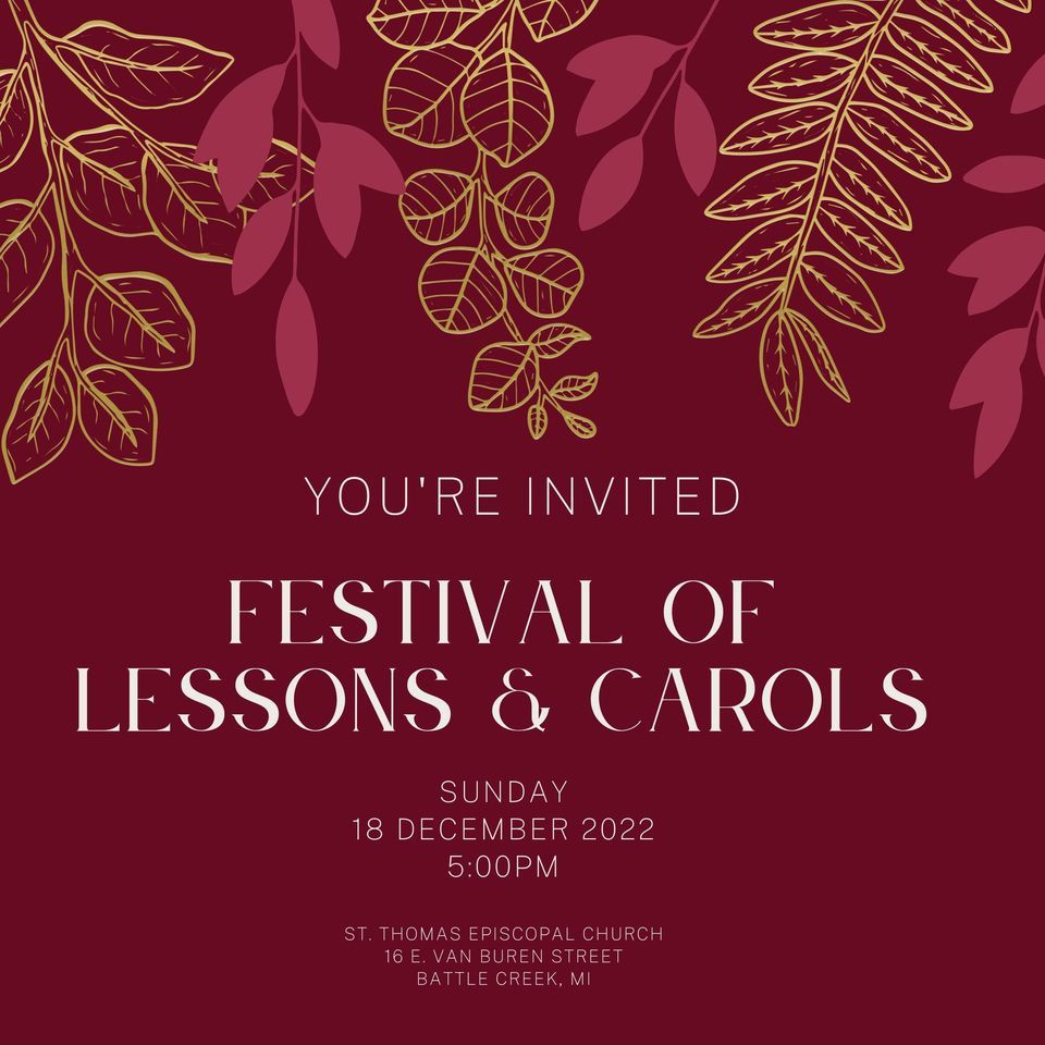 Festival of Lessons & Carols | St. Thomas Episcopal Church, Battle ...