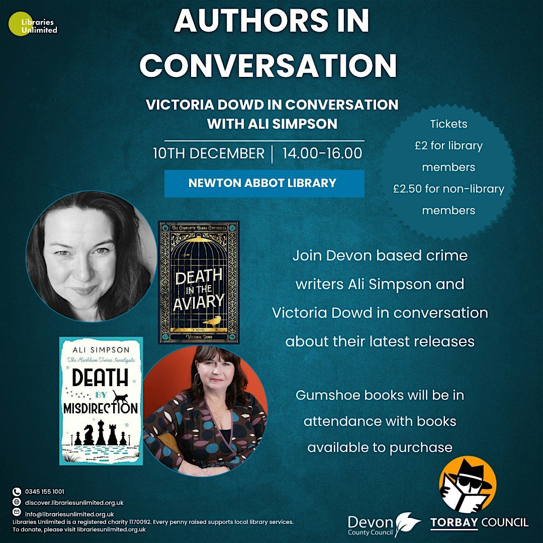 Authors in Conversation with Ali Simpson and Victoria Dowd at Newton ...