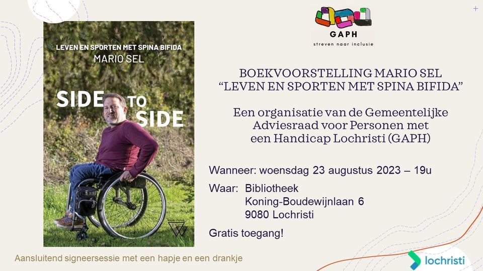 BOEKVOORSTELLING MARIO SEL “LEVEN EN SPORTEN MET SPINA BIFIDA ...