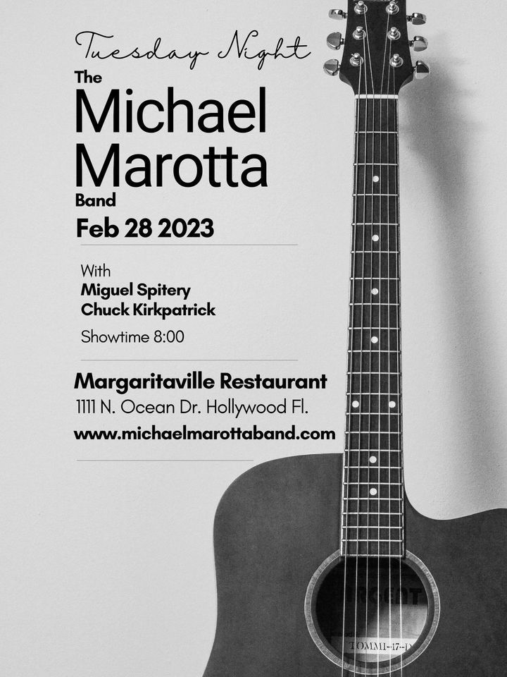 The Michael Marotta Band Live! at Margaritaville Hollywood Beach Resort ...