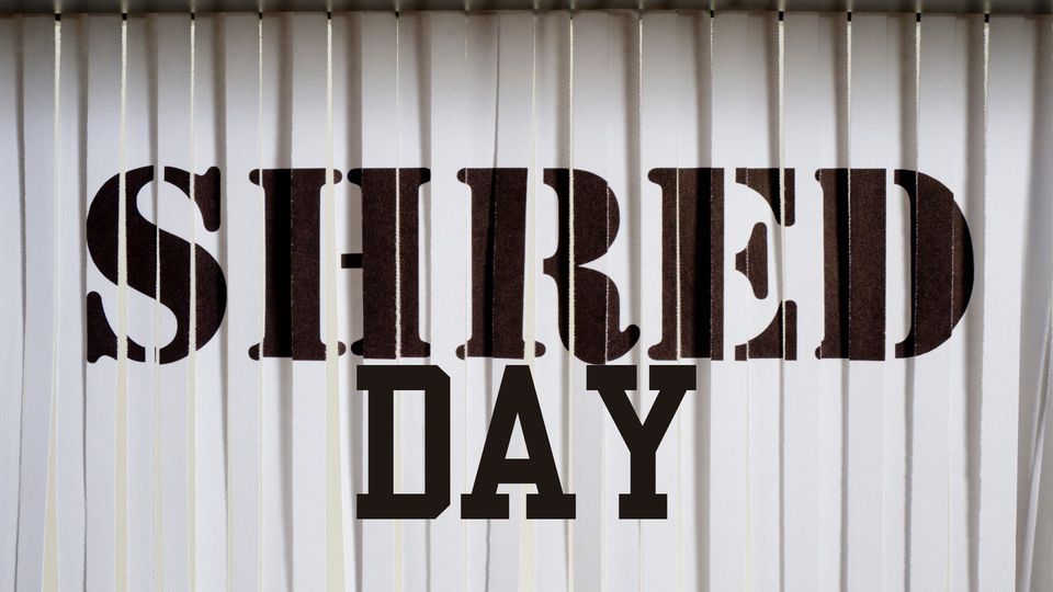 Shred Day at Sharefax Credit Union, Reading on 29th April, 2023