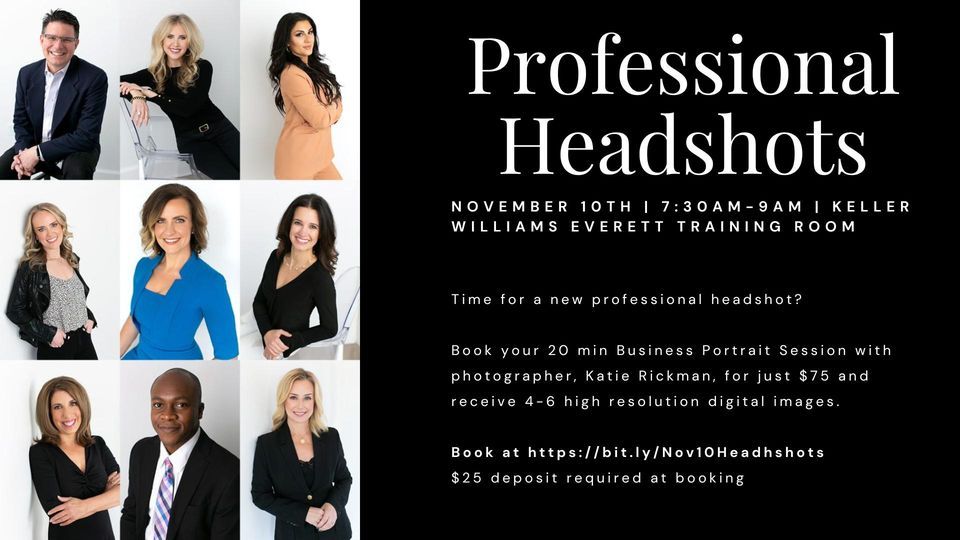 Professional Headshots | KW Everett | November 10, 2022