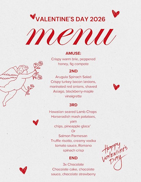 Valentine Day Dinner 2026 at Trend Urban Cafe, Stone Mountain on 14th ...