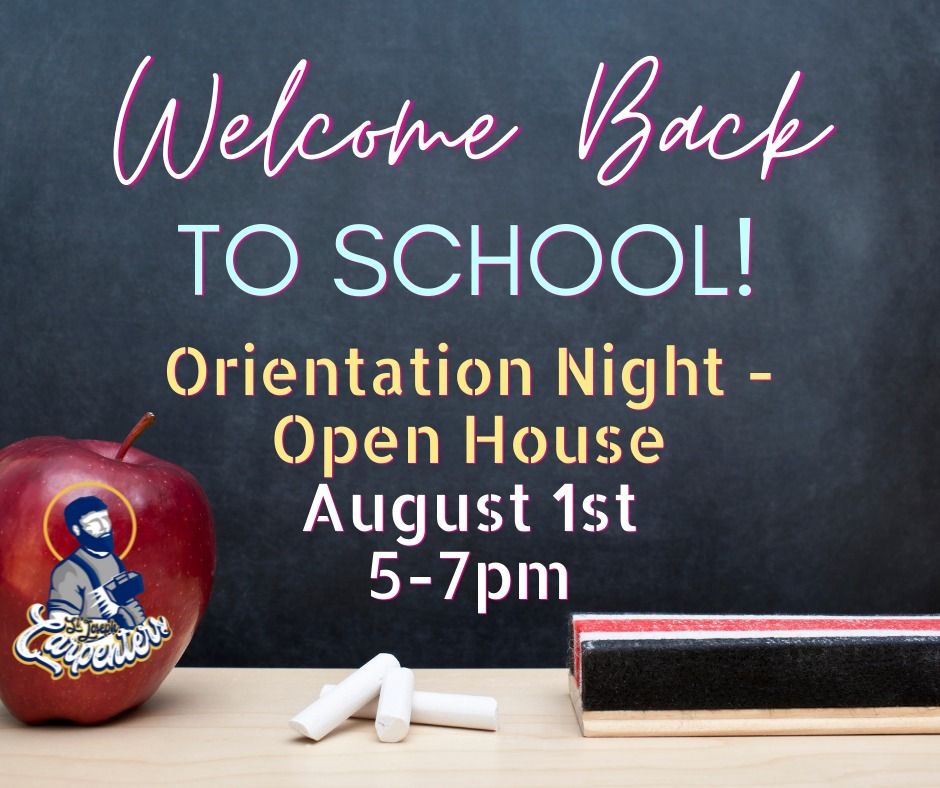 Student Orientation Night | St Joseph Catholic School, Corydon, IN ...