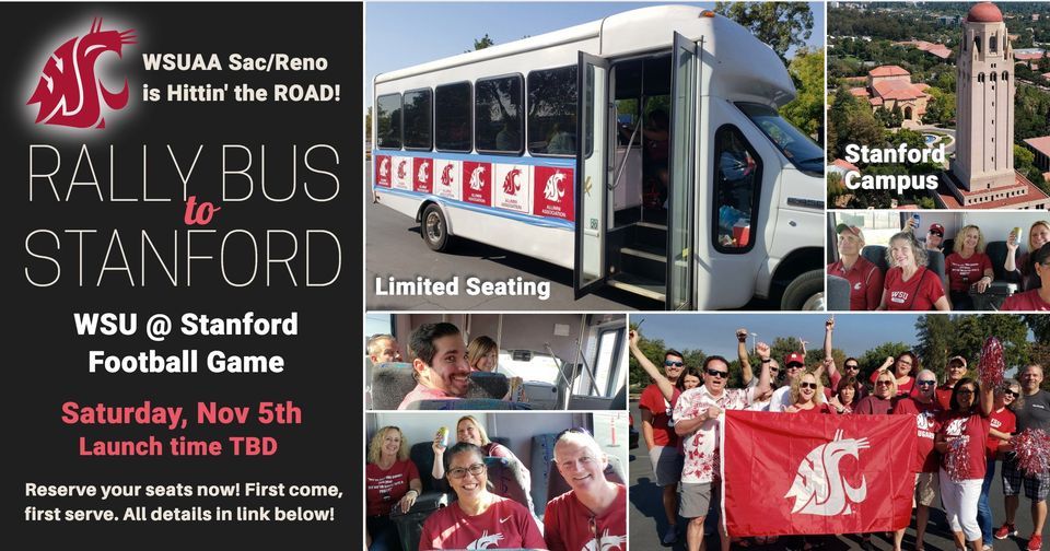 LAST WEEK TO REGISTER! Rally Bus to WSU @ Stanford Football Game on Nov ...