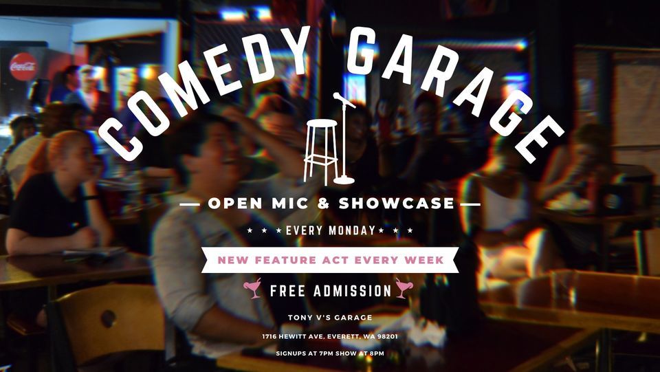 Comedy Garage Featuring Kate Carlson Carlsen at Tony Vs Garage, Everett ...