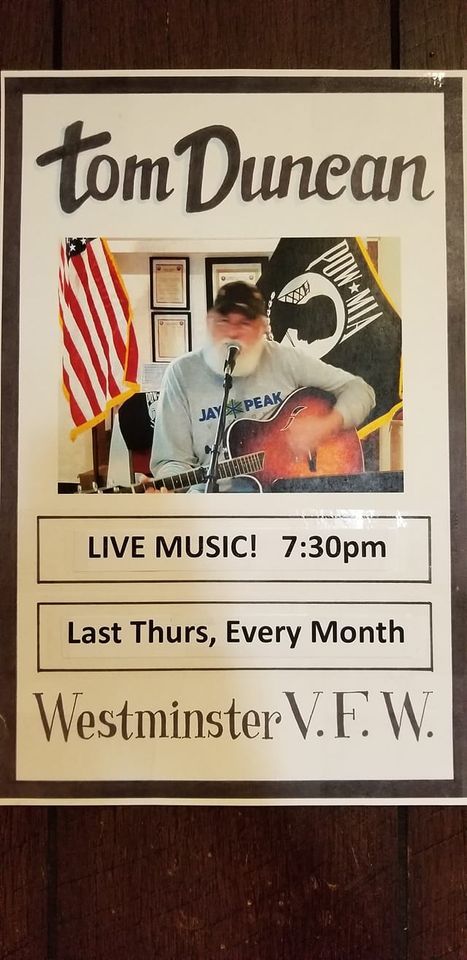 Tom Duncan at VFW Post 7389 Westminster, MA on 25th May, 2023