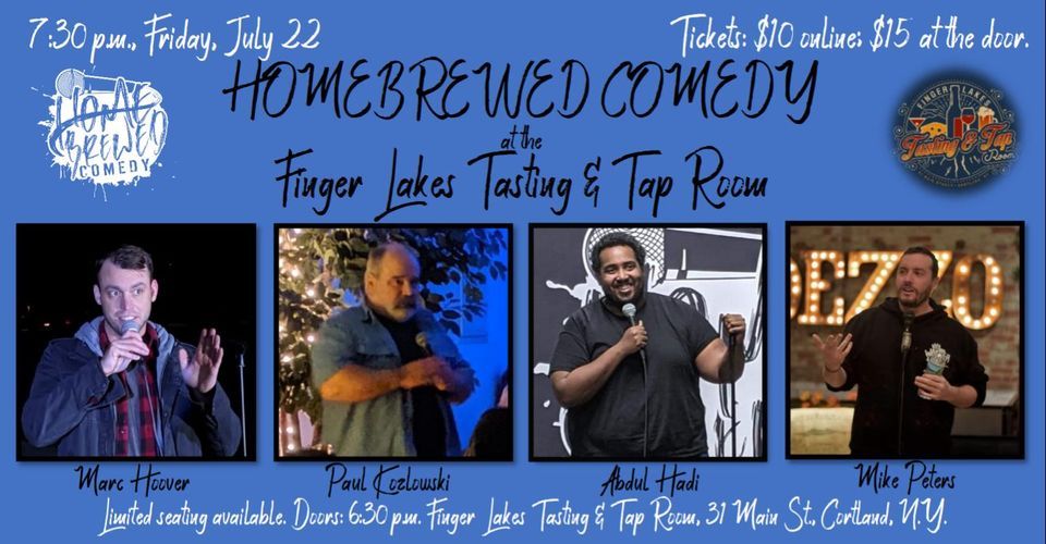 Homebrewed Comedy at the Finger Lakes Tasting and Tap Room | 31 Main ...